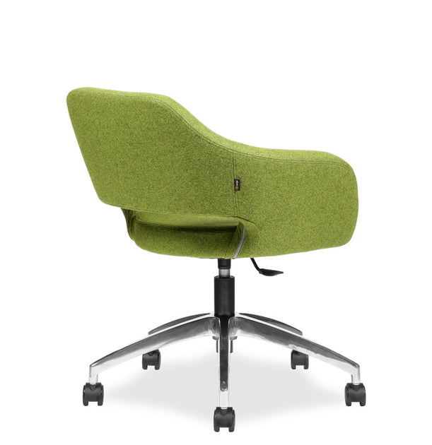 Nibia Lounge Chair - Swivel Base with Casters | Molecule Design-Online
