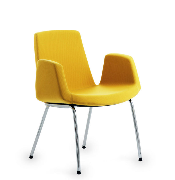 Jolly Four Leg Chair - Upholstered Arms | Molecule Design-Online